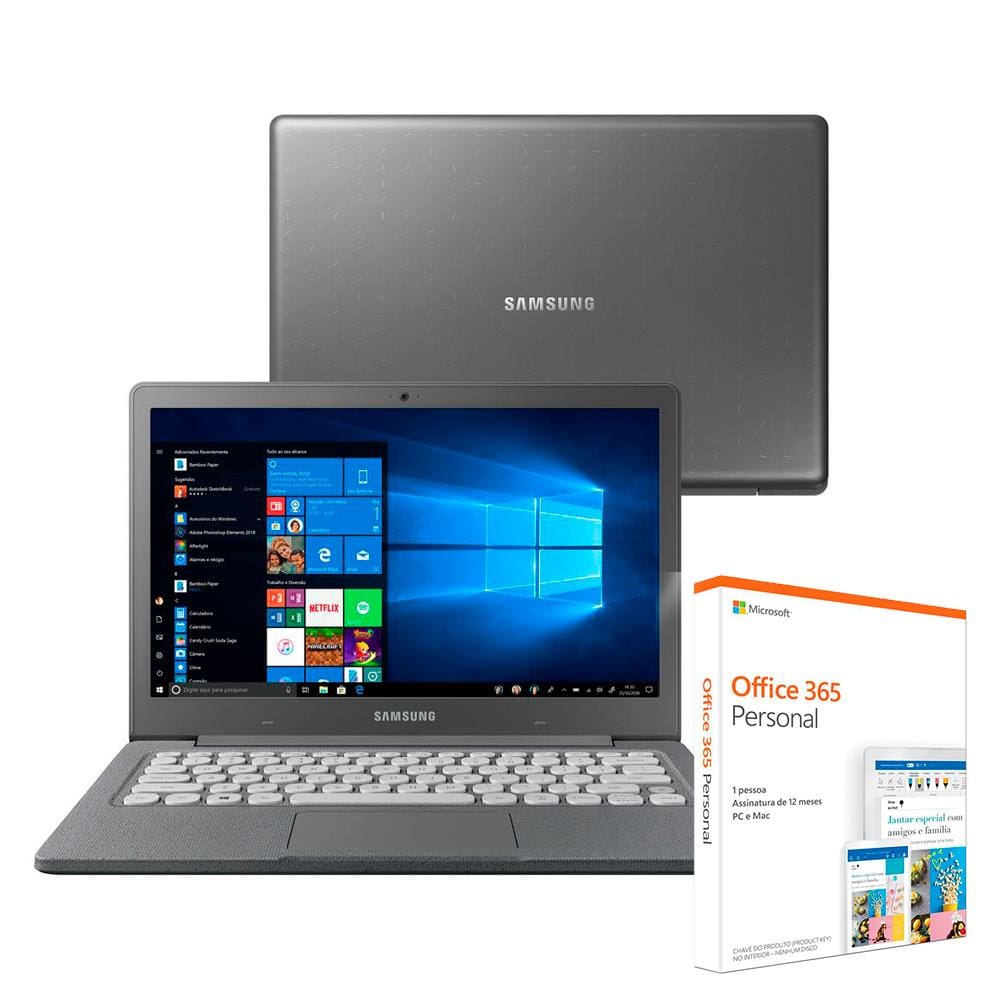 Notebook Samsung Dual Core 8GB 500GB Tela Full HD 14" Windows 11 Book ...