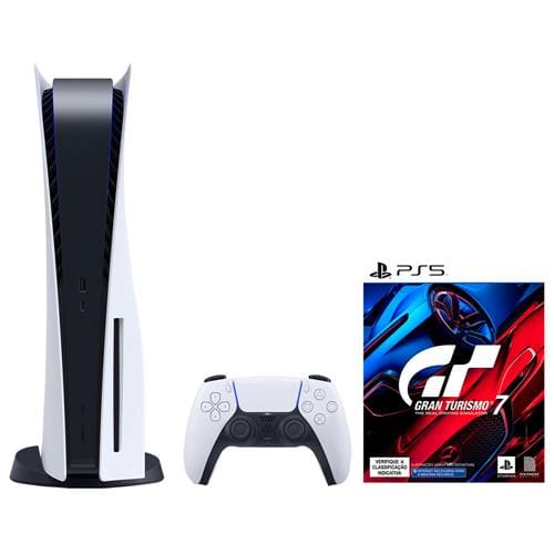 Console Playstation 5 825GB SSD Controle Sem Fio DualSense Branco PS5 | Extra