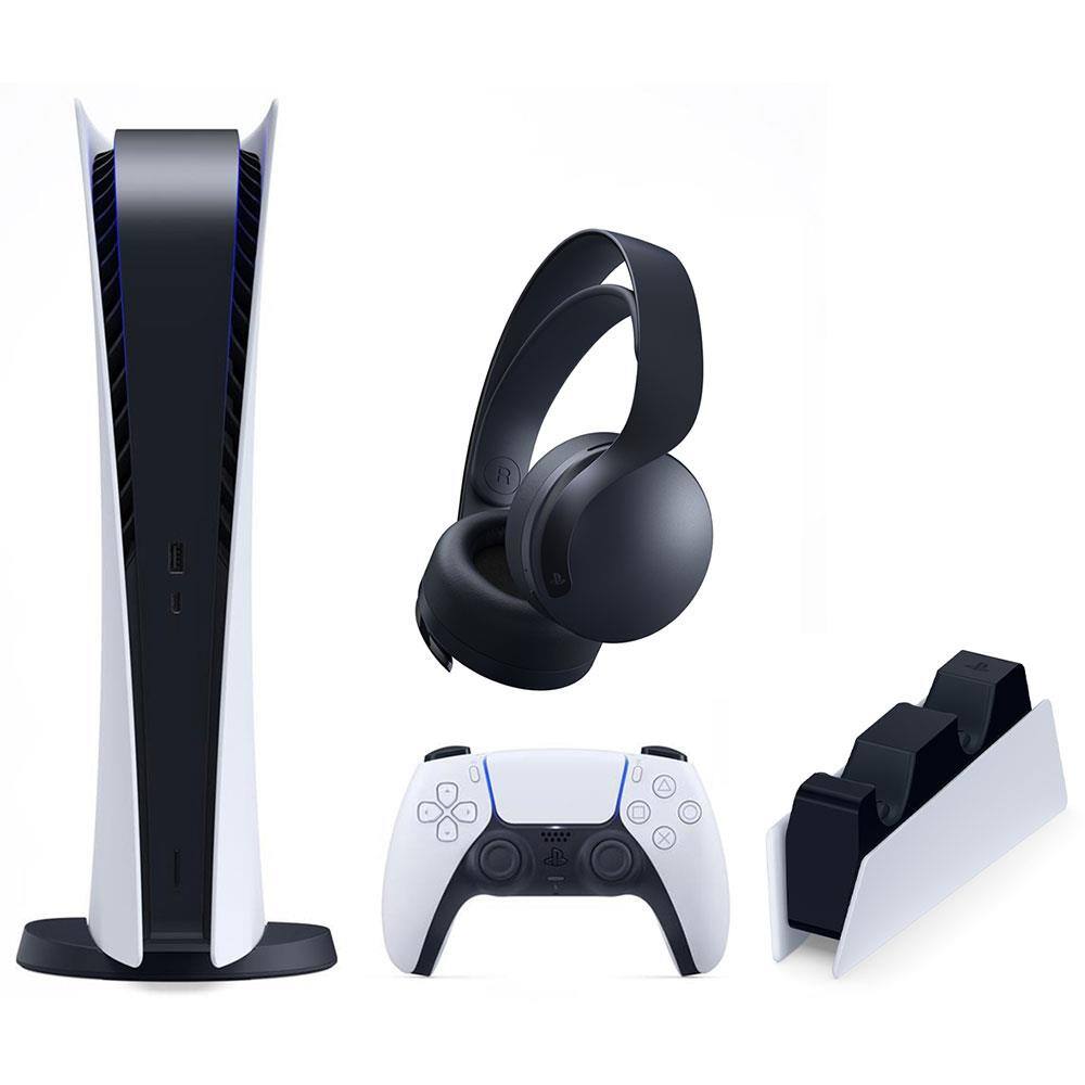 Console Playstation 5 Digital Edition 825GB SSD Controle Sem Fio DualSense Branco | Extra