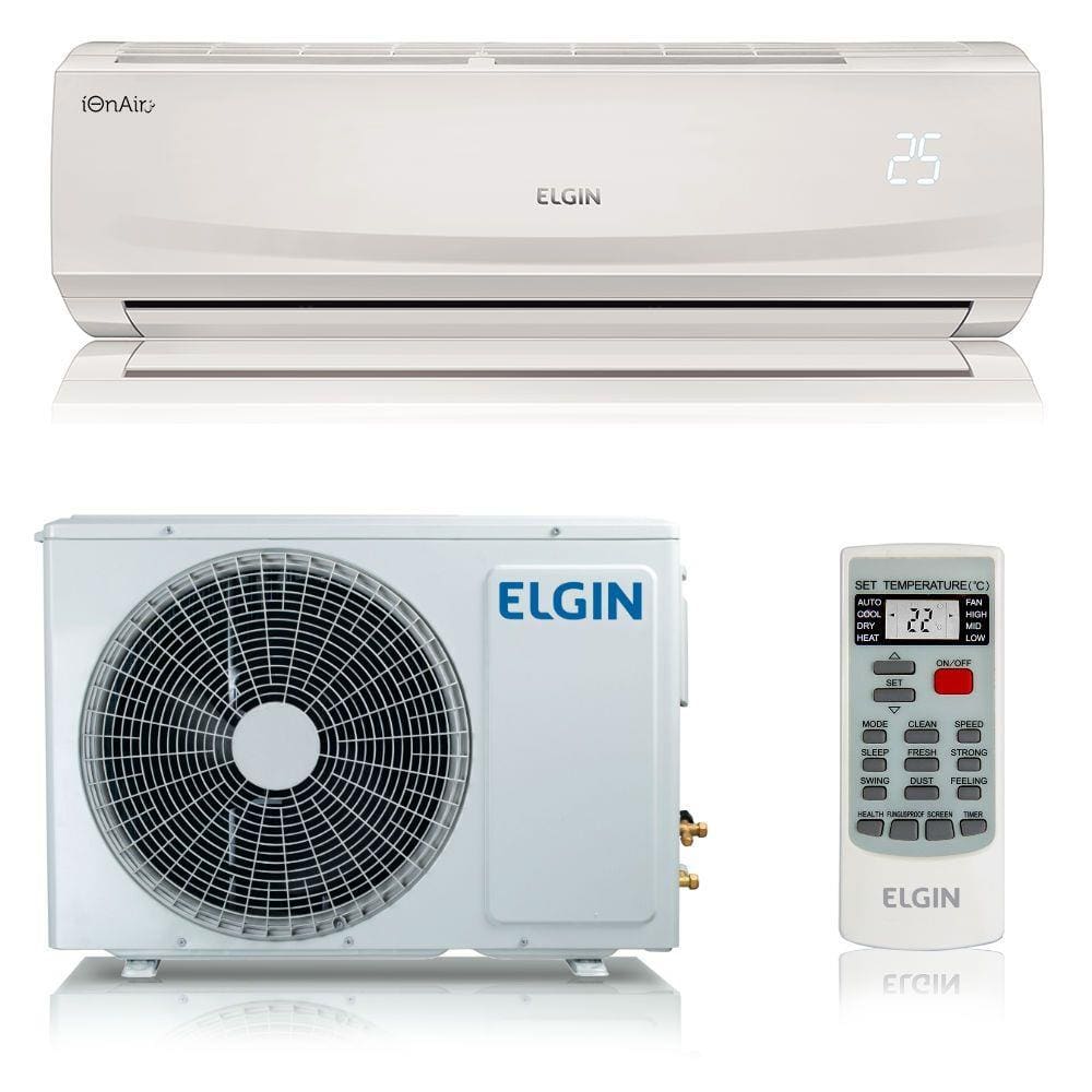 Ar condicionado split elgin eco plus ii 18000 btus frio 220v | Black ...