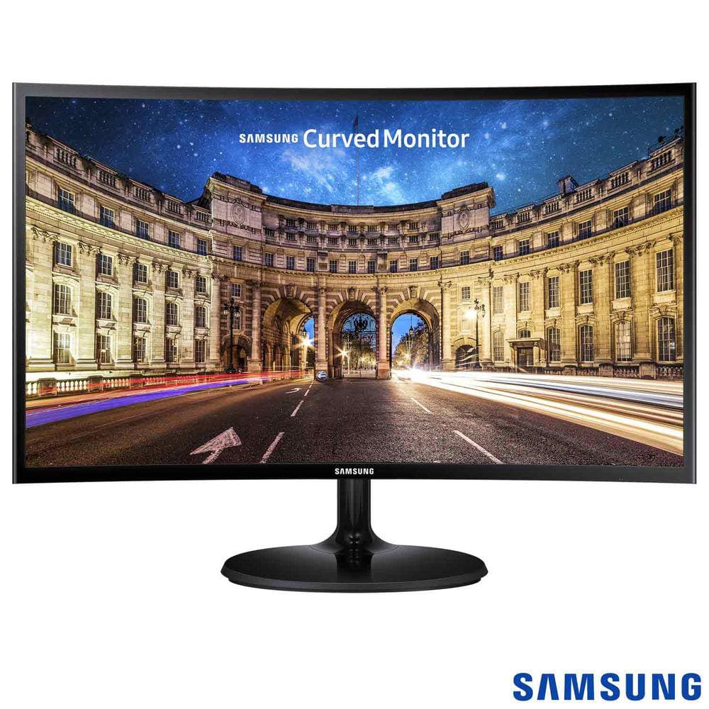 Monitor curvo full hd samsung led 24 polegadas c24f390 | Extra