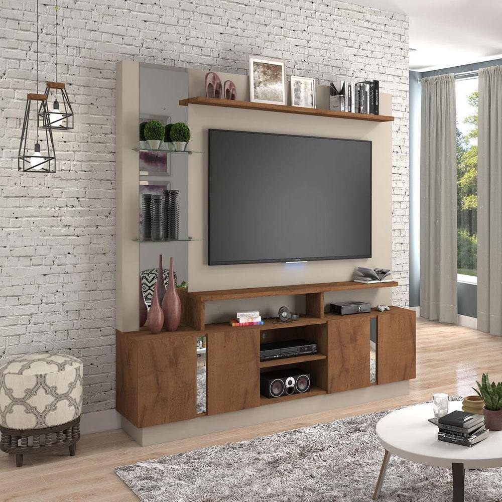 Estante painel 55 polegadas com espelho | Extra