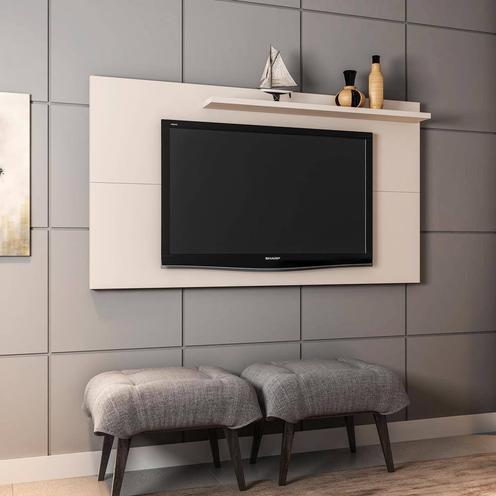 Painel 50 polegadas com prateleira mini sistem | Extra