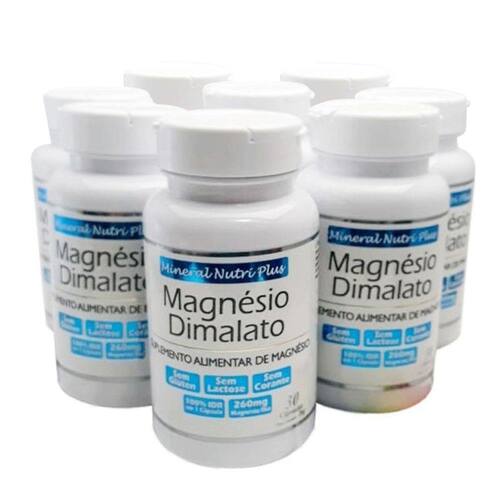 Kit 8 Frascos Magnésio Dimalato 100% Da Sua | Extra