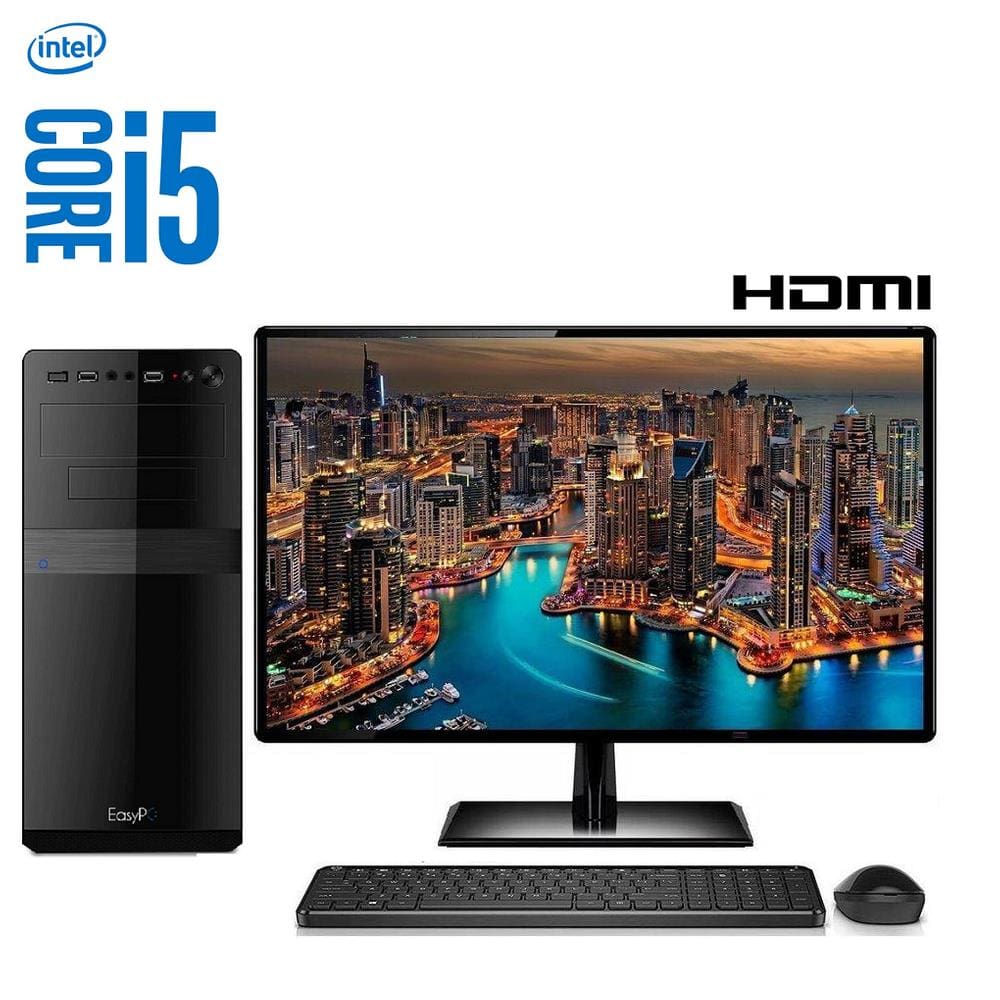 Computador Desktop Completo com Monitor 19.5" HDMI Intel Core i3 8GB HD 500GB Wifi com mouse e ...