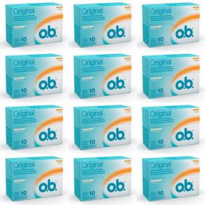 Absorvente interno o b super para fluxo intenso caixa com 10 unidades ...