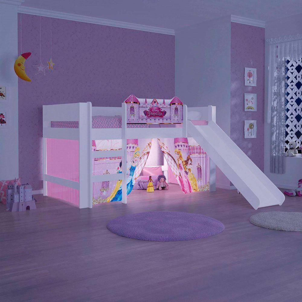 Cama princesas disney play com escorregador pura magia Black Friday ...
