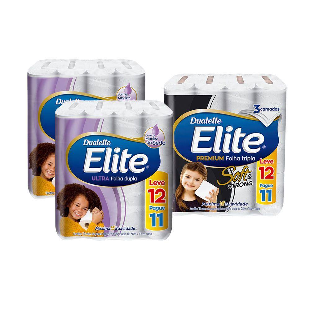 Papel Higienico Elite De 24 Rolos Extra