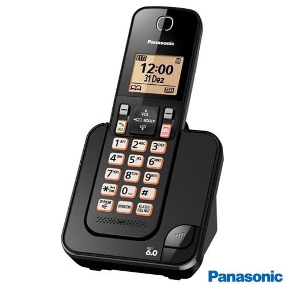 Telefone sem fio panasonic 2 base e viva voz | Extra