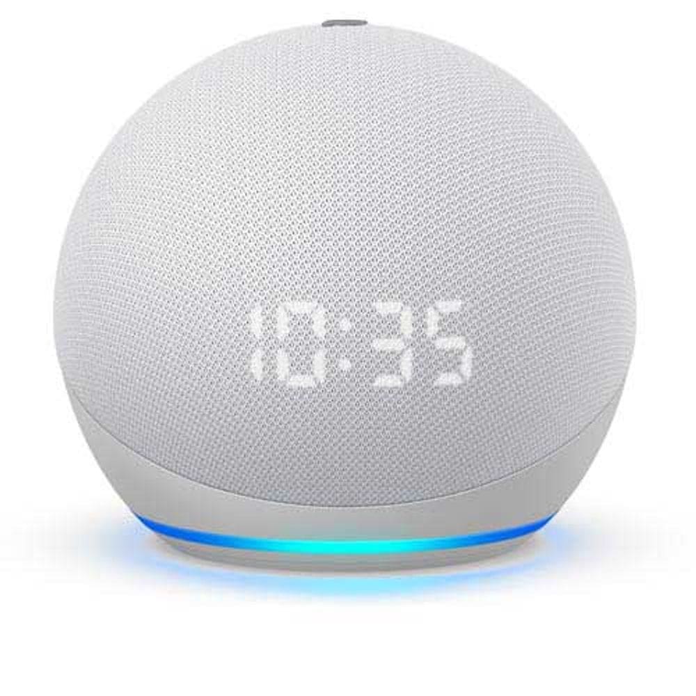 Novo echo dot 4 geracao smart speaker com relogio e alexa cor branca ... Novo echo dot 4 geracao smart speaker com relogio e alexa cor branca ...