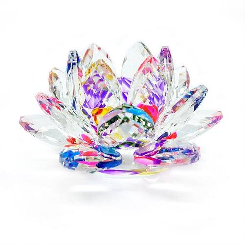 Enfeite em Cristal Colorido Flor de Lótus | Extra
