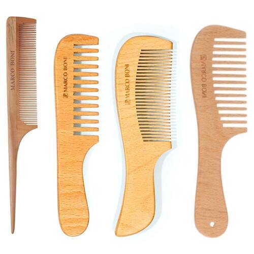 Kit Profissional Pentes Antiestático Antifrizz Madeira | Extra