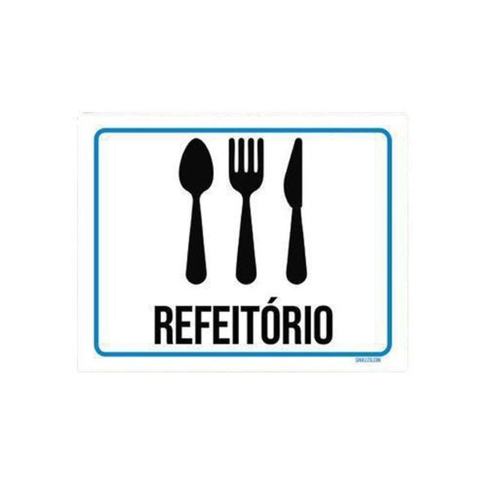 Placa sinalizacao refeitorio | Extra Placa sinalizacao refeitorio | Extra