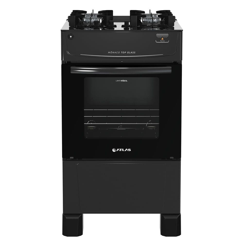 Fogao 4 bocas fogao piso mesa vidro monaco top glass 4 bocas atlas ...