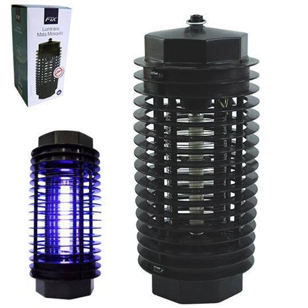 Luminaria mata mosquito com led 110v preto fix Black Friday | Desconto ...