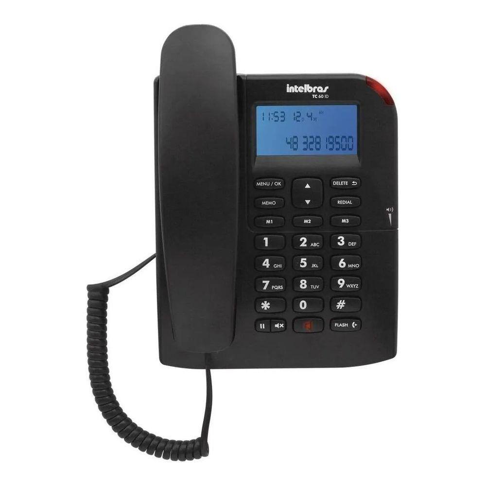 Telefone fixo com identificador de chamada intelbras Black Friday ...