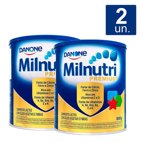 Kit 2 UN Milnutri Premium Danone 800g | Extra