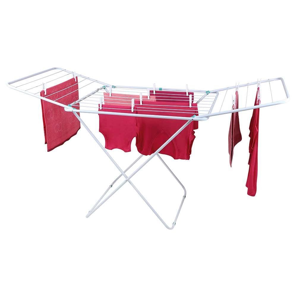 Varal Roupa Chao Maxi Grande 25kg Retratil Dobravel Com Abas | Extra