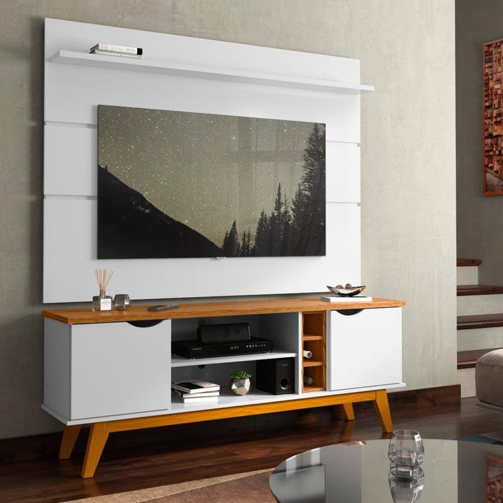 Rack com painel branco 50 polegadas | Extra