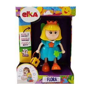 Boneca com mecanismo flora fadinha de atividad 23 cm elka multicor | Extra