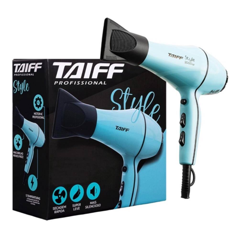 Secador Taiff Style 2000w 127v Azul Tiffany Taiff STYLE 331 AZUL ...