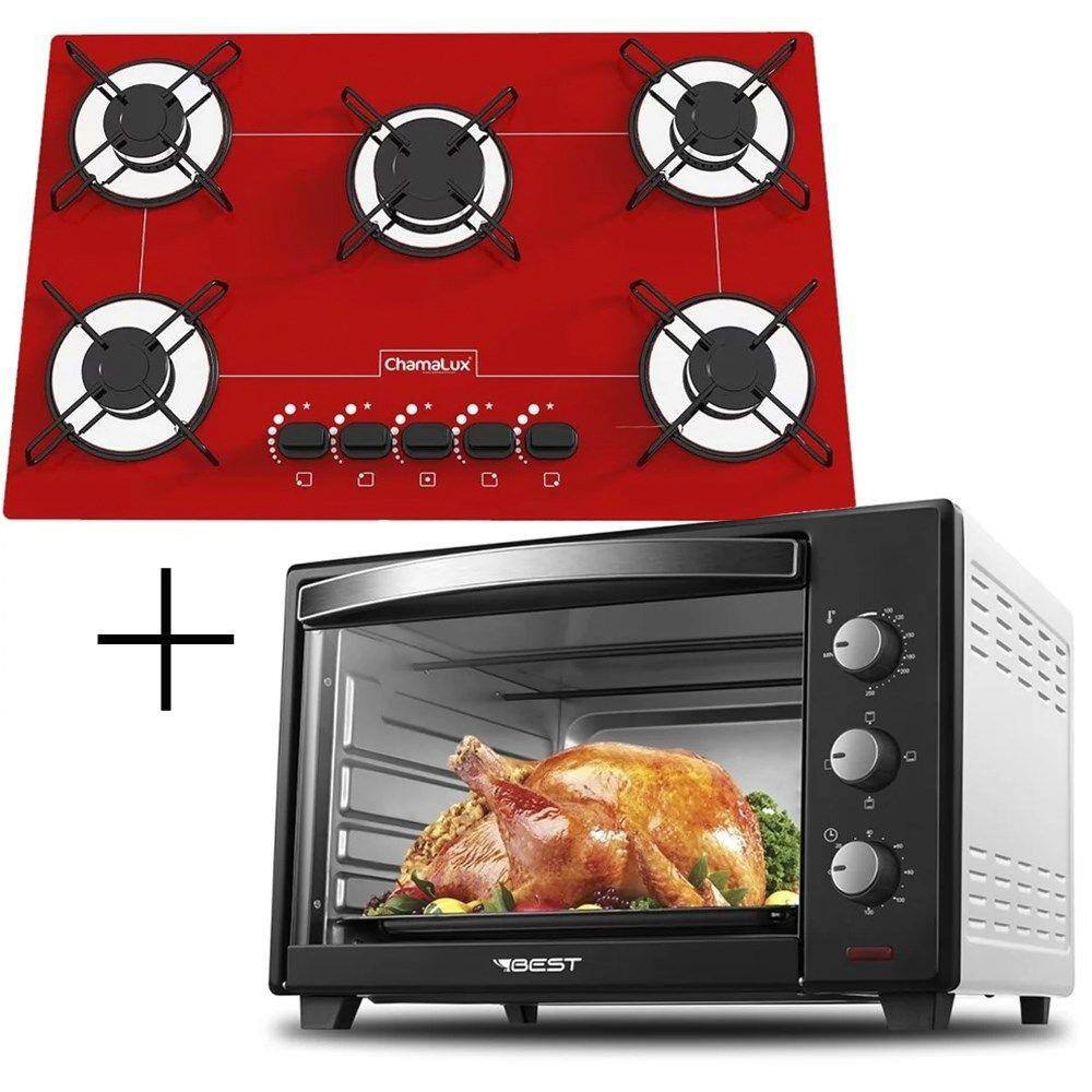 Forno eletrico embutido com fogao cooktop | Extra