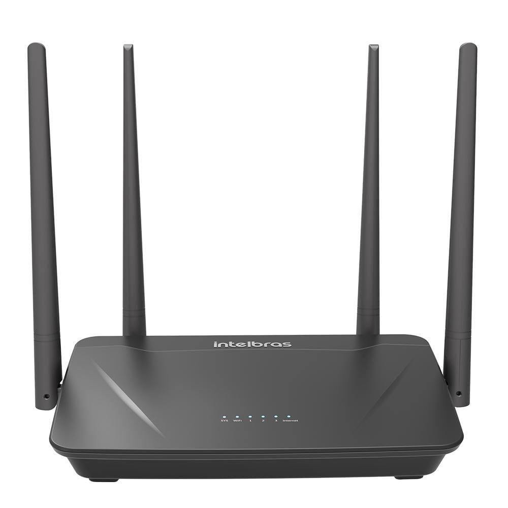 Roteador wireless action rf1200 dual band 4 porta ethernet intelbras ...