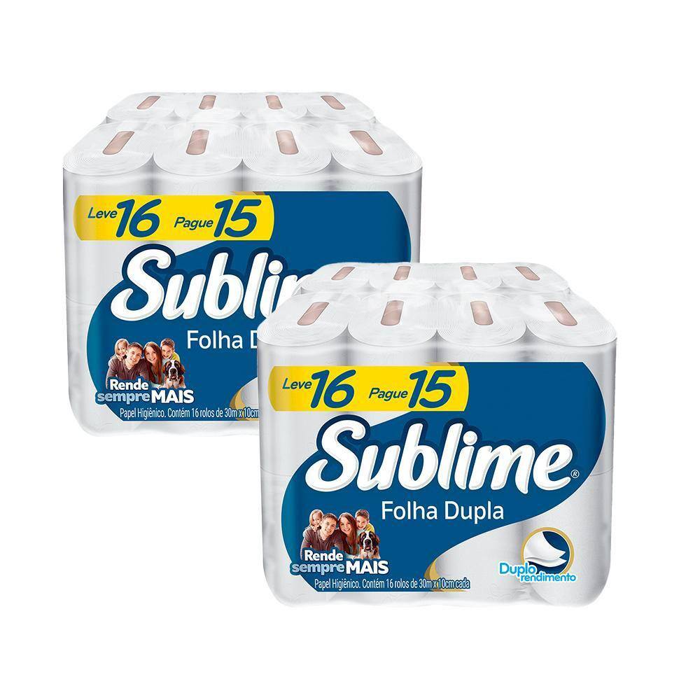 Papel higienico folha dupla sublime duo 12 rolos | Extra