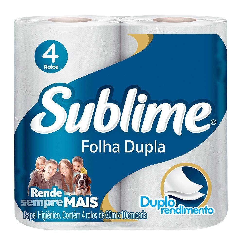 Papel higienico folha dupla sublime duo 12 rolos | Extra