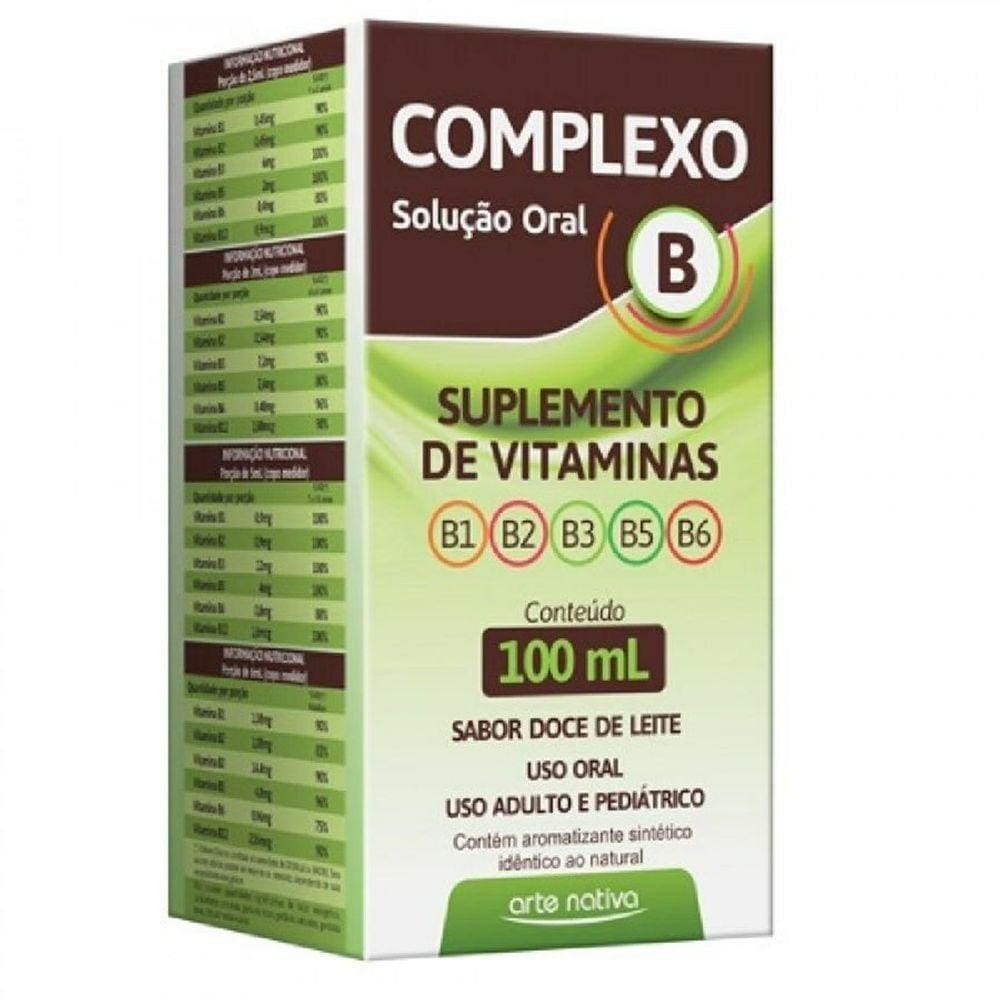 Complexo b solucao oral 100 ml arte nativa | Extra