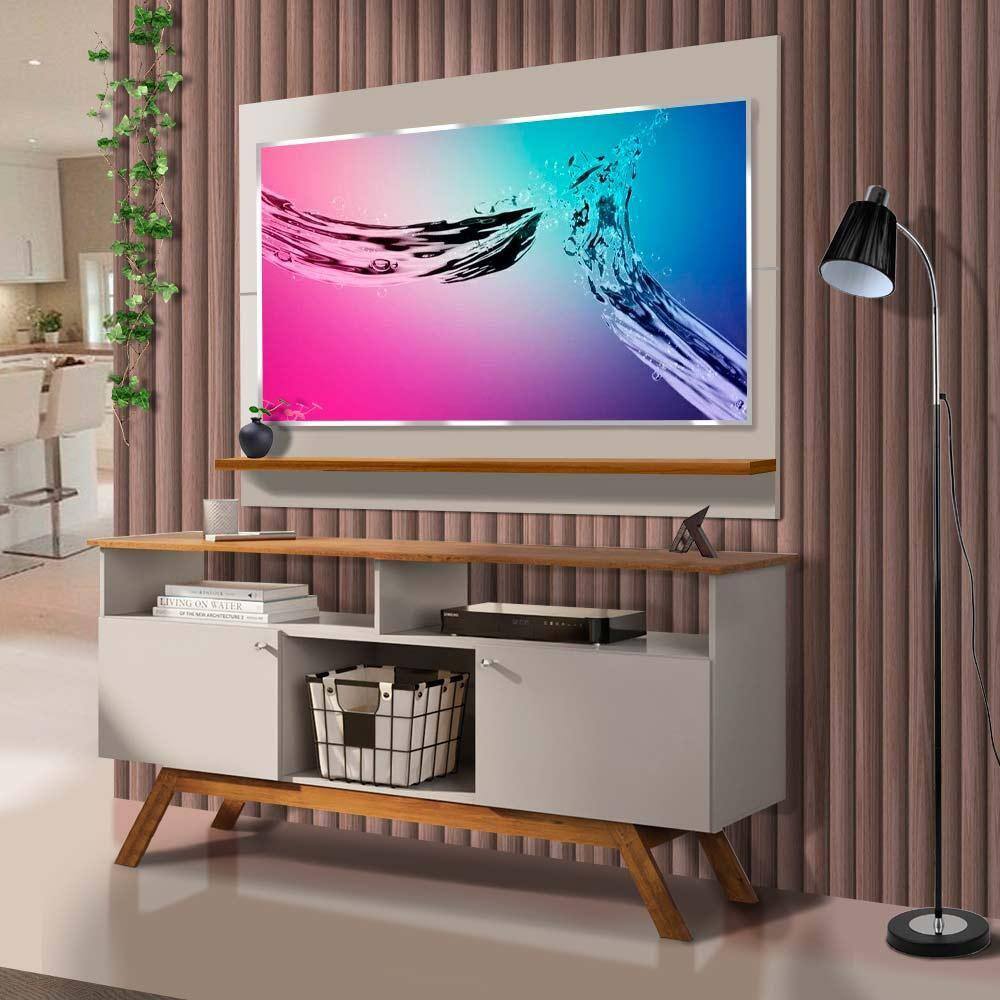 Painel istante madeira macica tv 55 | Extra