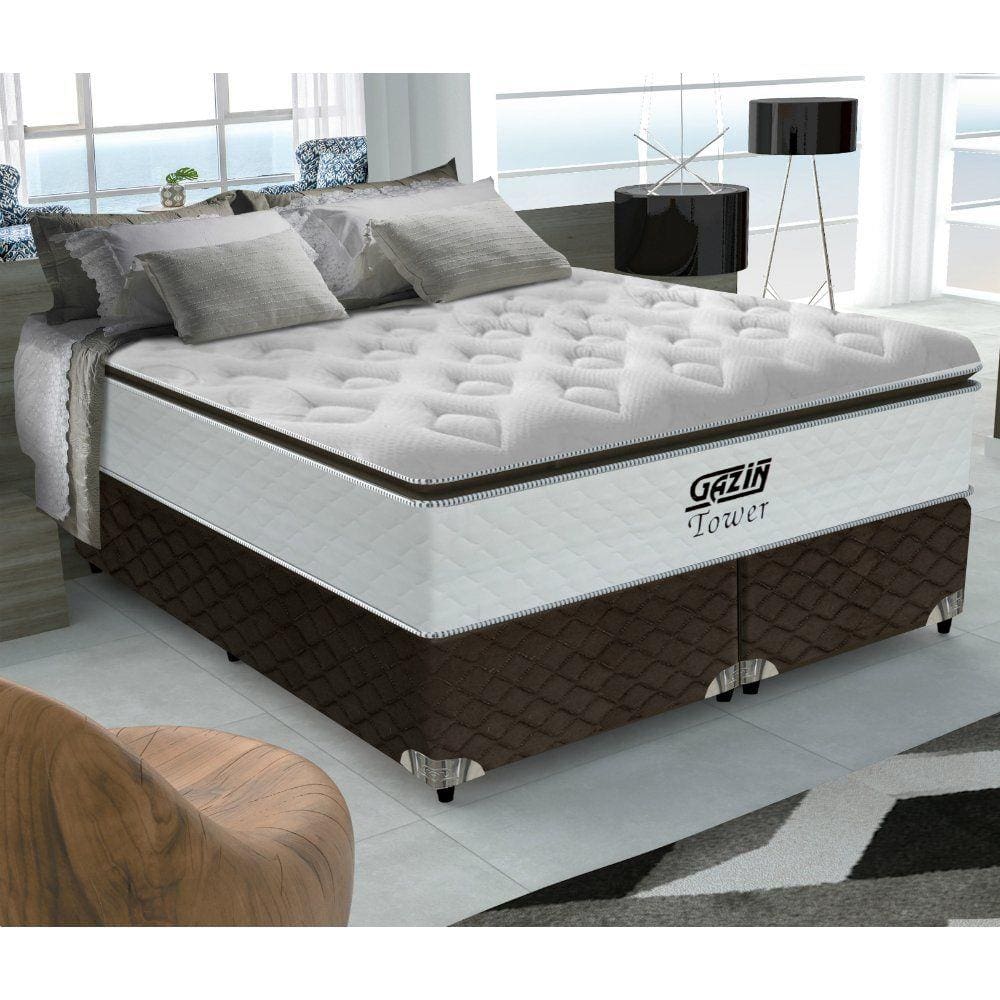 Cama box king 193 x 203 tower gazin | Black Friday Extra