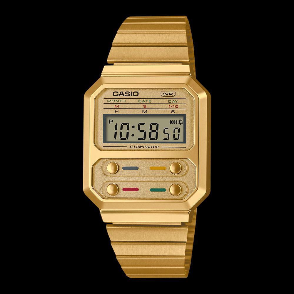 Relogio casio dourado digital masculinu dourado | Extra