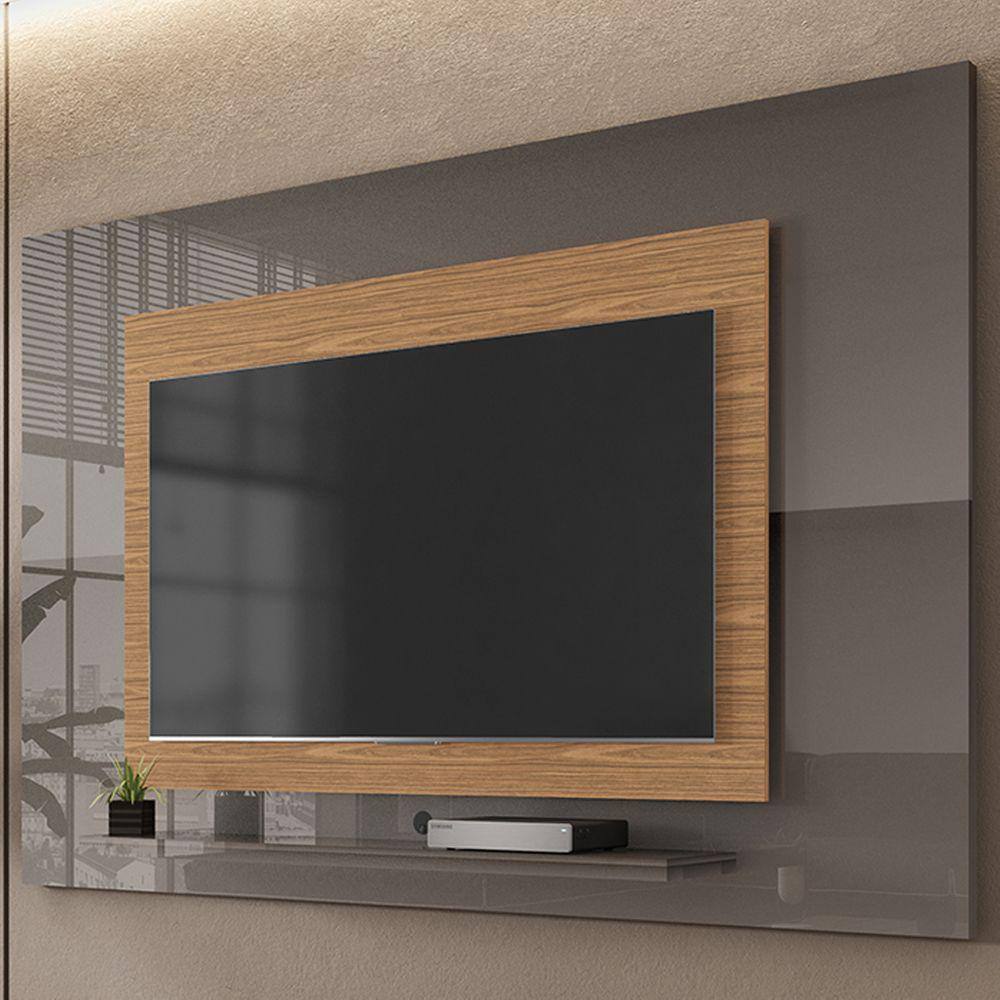 Painel tv com prateleira cinza | Extra