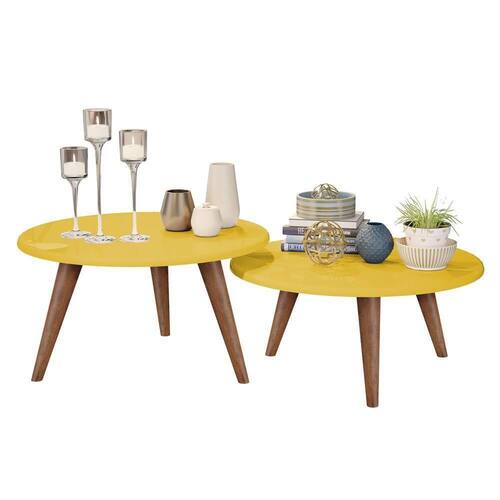 Conjunto Mesa De Centro E Mesa De Apoio Isis | Extra