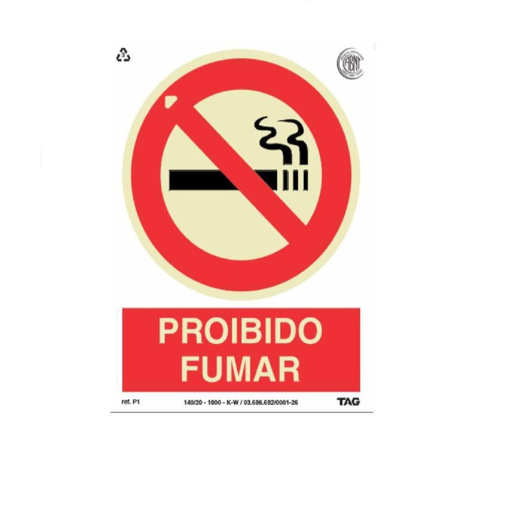 Placa informativo proibido fumar | Extra