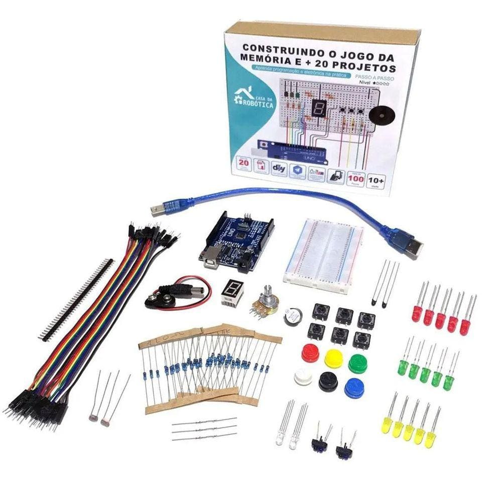 Kit Iniciante V8 Arduino Robocore Pronta Entrega E Nf Kit Robotica Arduino V8 Arduino Robocore