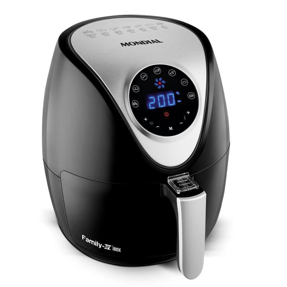 Fritadeira sem oleo air fryer mondial family inox digital touch af 30 ...