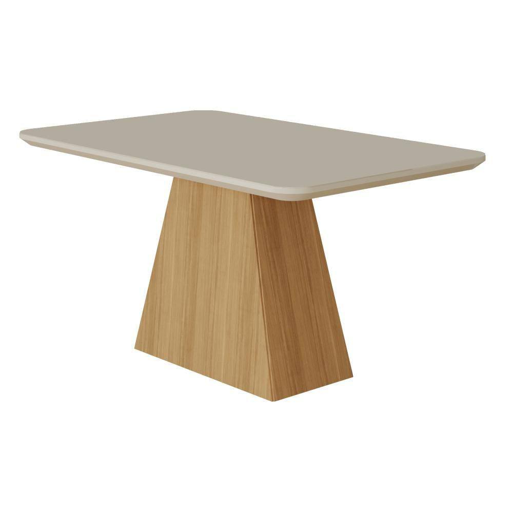 Mesa retangular jantar tampo vidro mdf | Extra