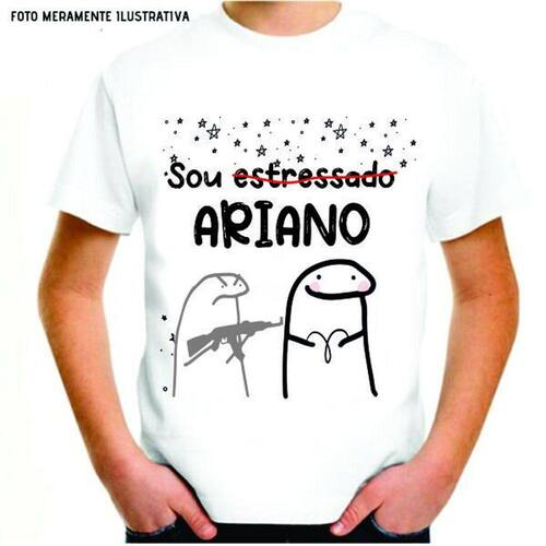 Camisa Personalizada Masculino Flork Áries Extra