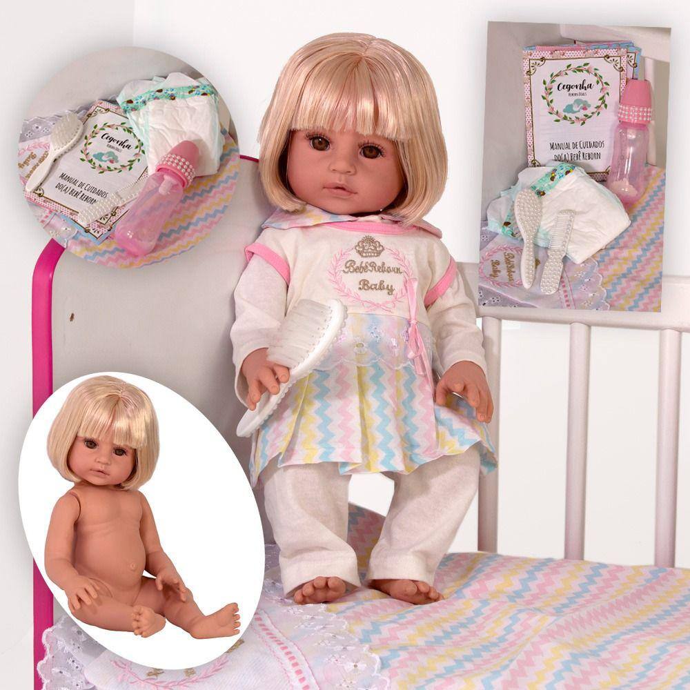 Bebe reborn mais barato silicone | Extra