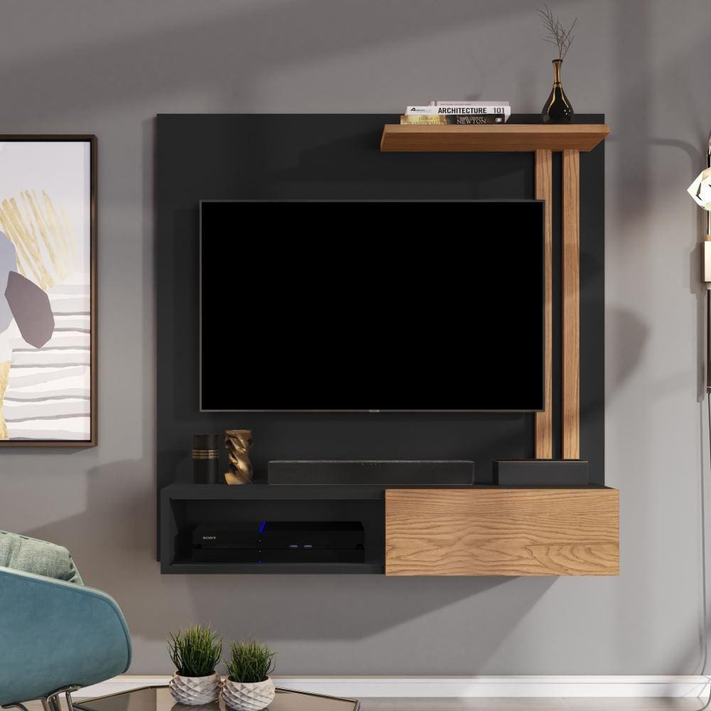Painel tv 32 polegadas preto nature | Extra