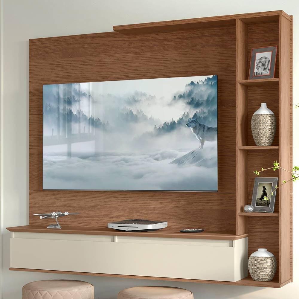 Painel tv 50 polegadas com porta retrato ja painel | Extra