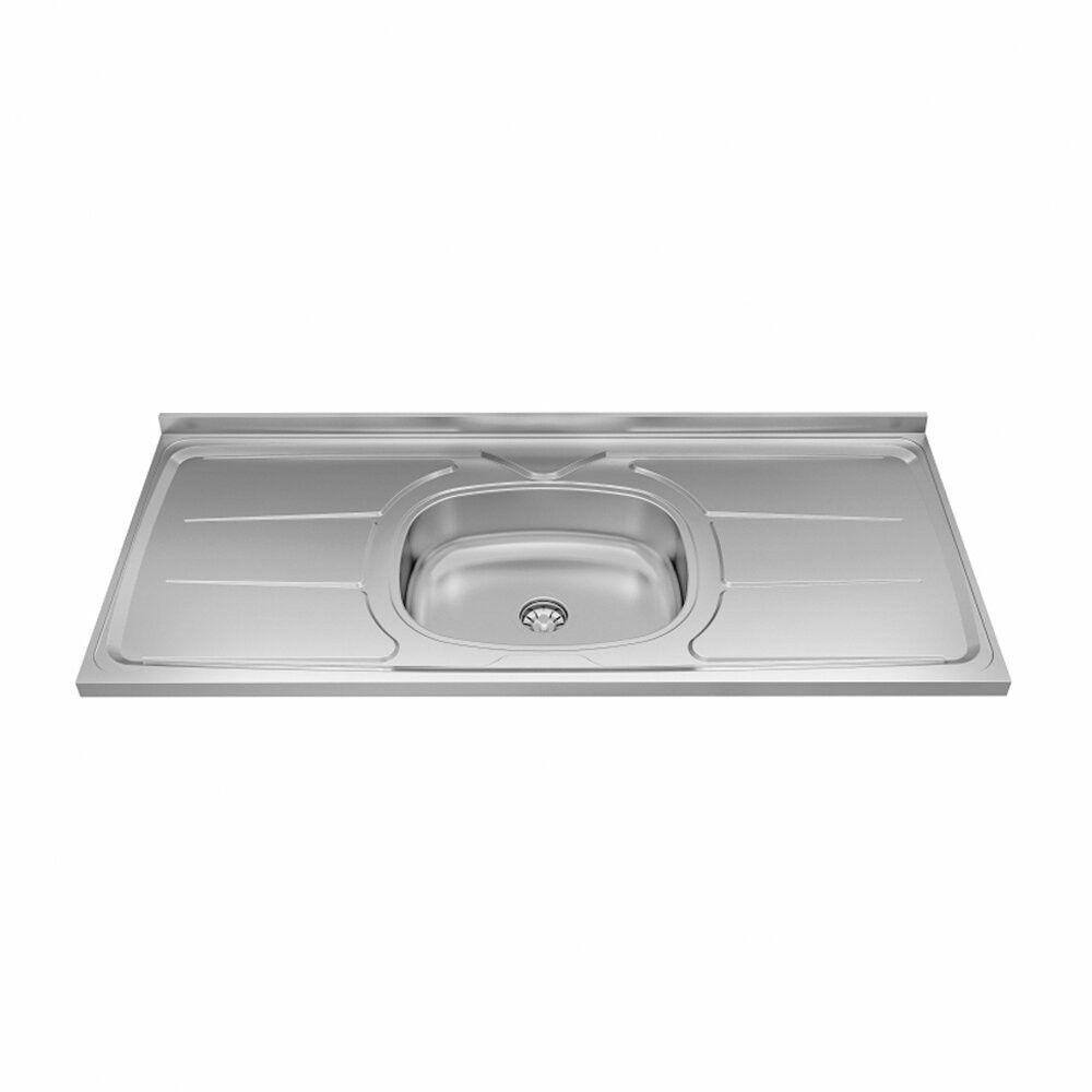 Pia cozinha inox 120cm com valvula | Extra