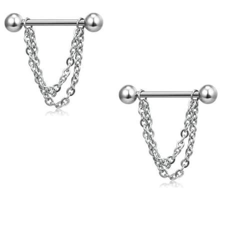 Par Piercing Mamilo Peito Titânio Cores | Extra