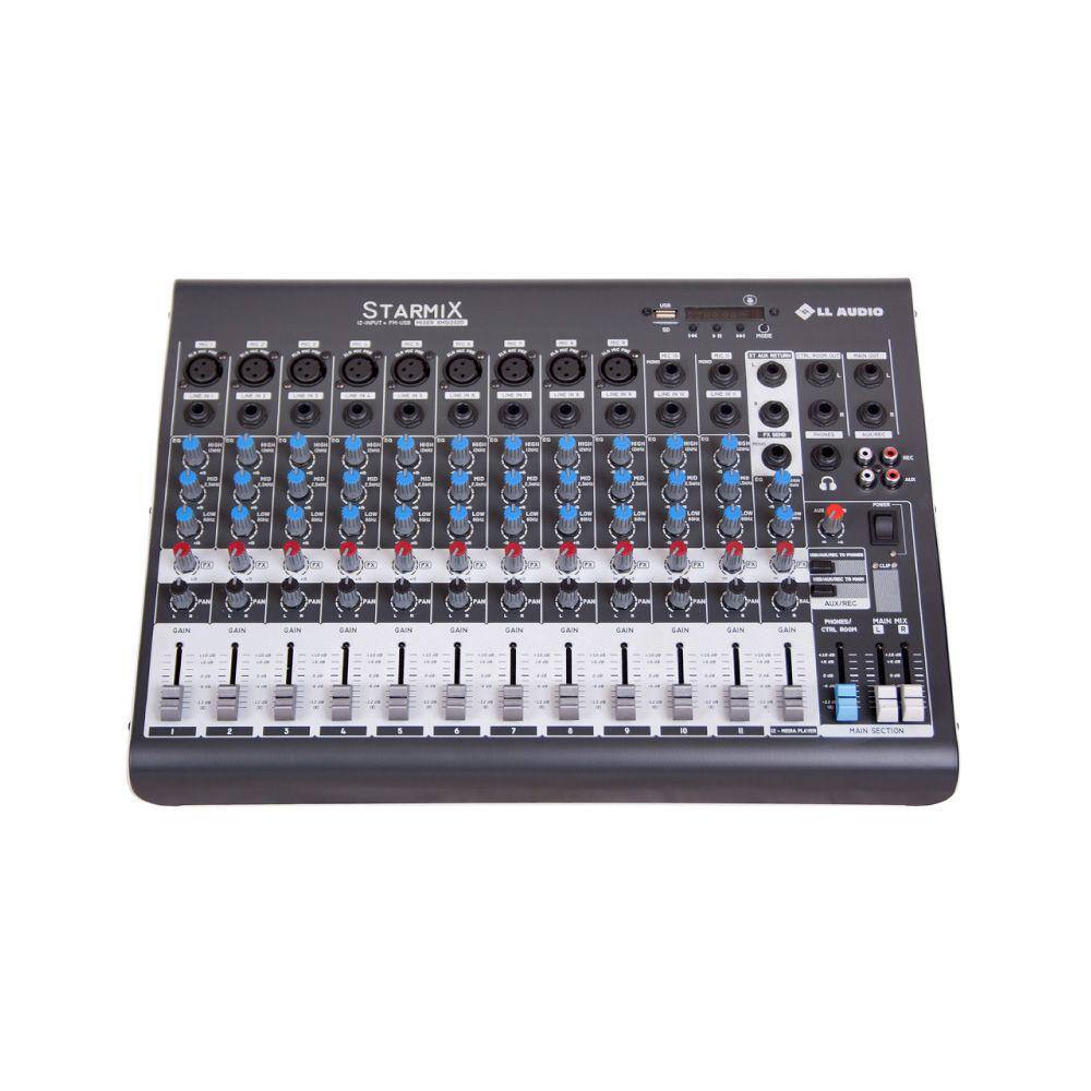 Mesa mixer 12 canais com bluetooth e efeito | Extra