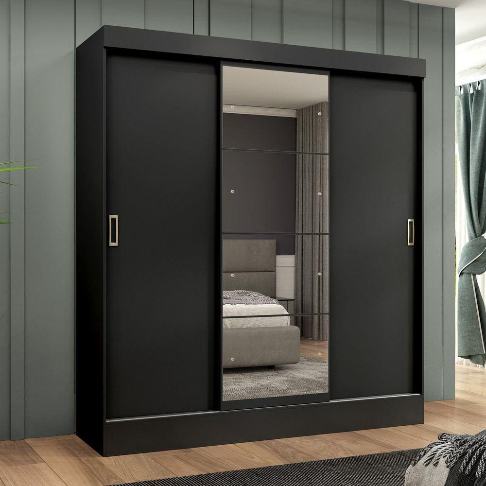 Guarda roupa casal com espelho 3 porta 2 gaveta istambul espresso ...