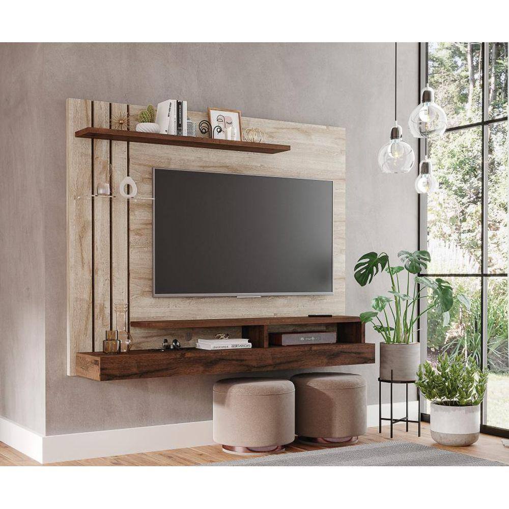 Painel tv 50 polegadas valencia permobili rustico cafe | Extra