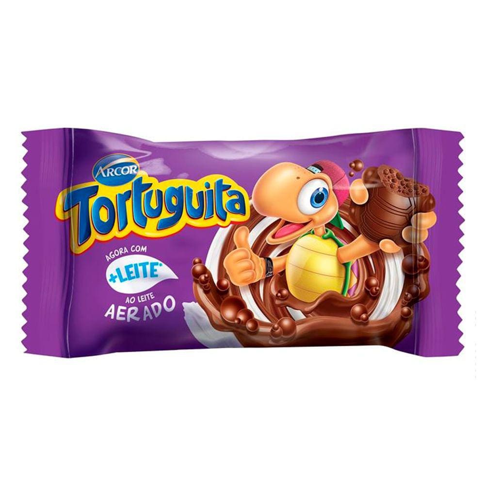 Chocolate tortuguita ao leite aerado arcor | extra | Extra