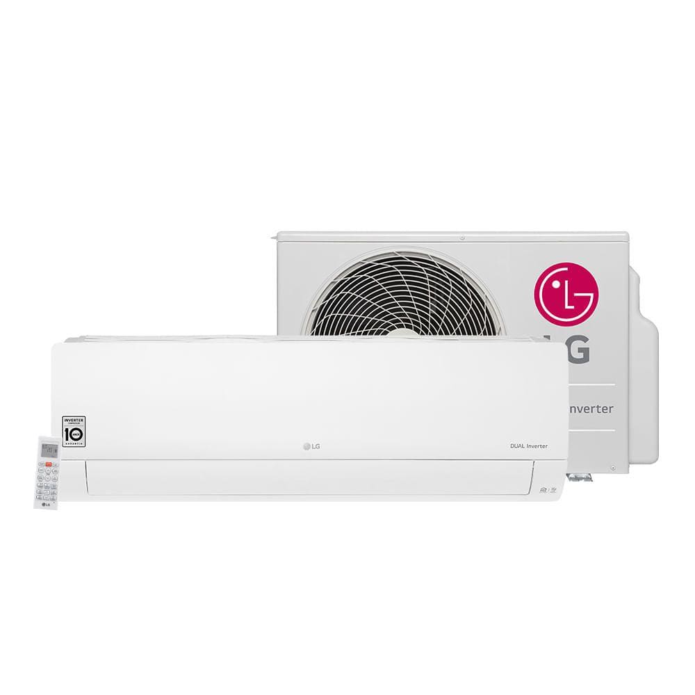 Ar condicionado split hi wall lg dual inverter voice 18000 btu h frio ...